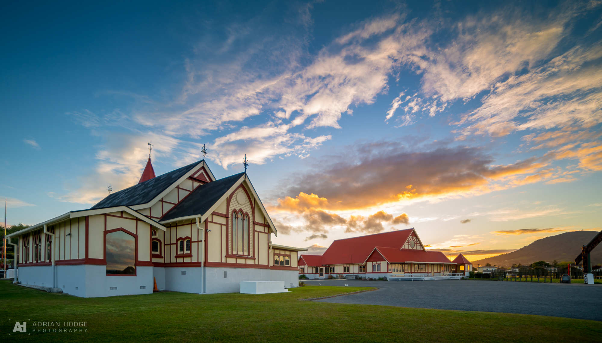 Sunset over St Faith's Church - Adrian Hodge Photography